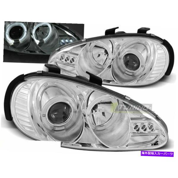 USヘッドライト AjovalotマツダMX3 91-98天使の目Chromelle LPMA01WL XINO US Ajovalot Mazda MX3 91-98 Angel Eyes Chromelle LPMA01WL XINO US