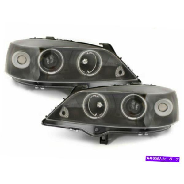 USヘッドライト Projecteurs Pour Opel Astra G 97-04 Angel Eyes CCFL NOIR CA LPOPA5WP Xino CA Projecteurs pour Opel ASTRA G 97-0...