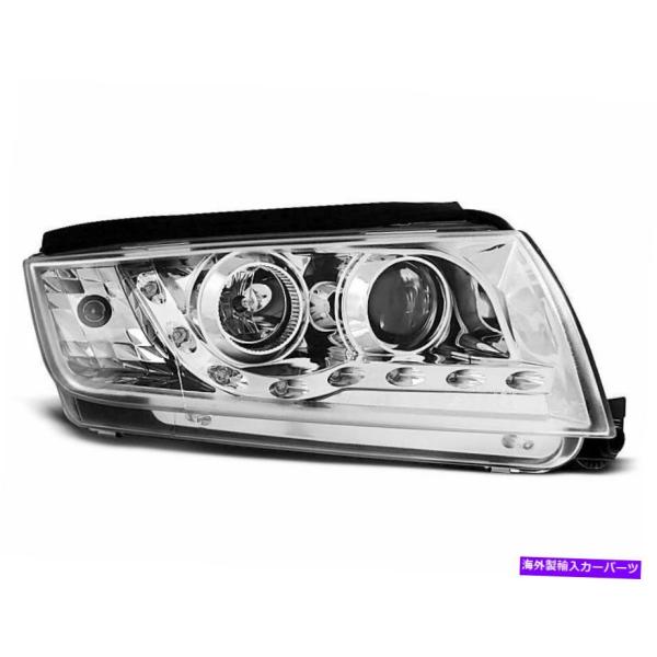 USヘッドライト Forlygter LED DRL SEエフターSkoda Fabia 1 I 6Y 99-08 Dagslys Krom Gratis Forsende Forlygter LED DRL Se efter SKODA ...