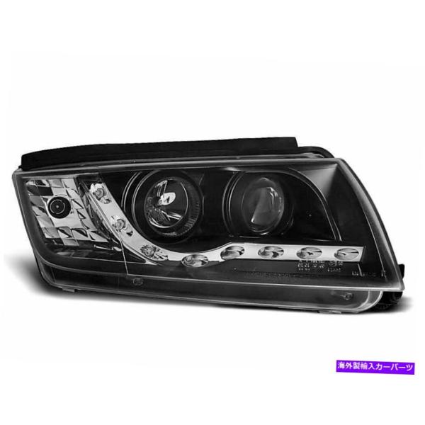 USヘッドライト Forlygter LED DRL SEエフターSkoda Fabia 1 I 6Y 99-08 Dagslys Sort Gratis Forsende Forlygter LED DRL Se efter SKODA ...