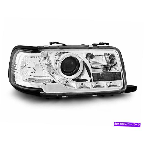 USヘッドライト ForlyGter LED DRL SE EFTER AUDI 80 B4 91-96 Dagslys kromfrit skib lpau39wm xino Forlygter LED DRL Se efter AUDI...