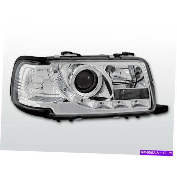 USヘッドライト Hovedlyskastere LED DRL SE Etter Audi 80 B4 91-96 Dagslys Chrome Free LPAU39WN X Hovedlyskastere LED DRL Se ett...