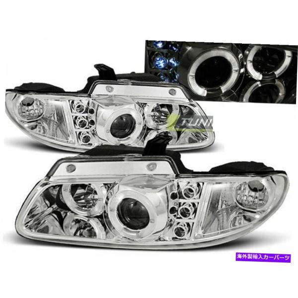 USヘッドライト Projecteurs Pour Chrysler Voyager 96-01 Angel Eyes Chrome CA LPCH07WP Xino CA Projecteurs pour Chrysler VOYAGER...