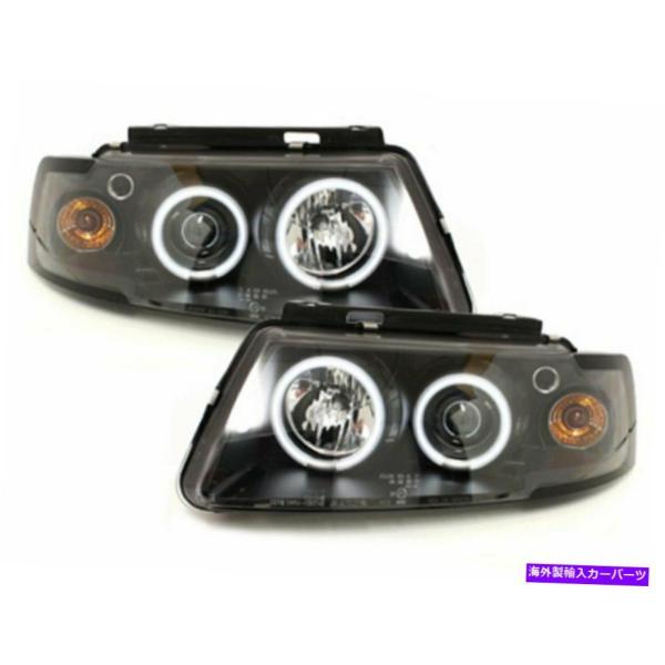 USヘッドライト Projecteurs Passat B5 3B 96-00 Angel Eyes CCFL NOIR CA LPVWO0WP Xino CA Projecteurs pour VW PASSAT B5 3B 96-00 ...