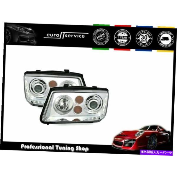 USヘッドライト Headlight Set VW Bora 1998-2001 2002 2003 2003 2005 Chrome Linse Headlight Set Vw Bora 1998-2001 2002 2003 2004...