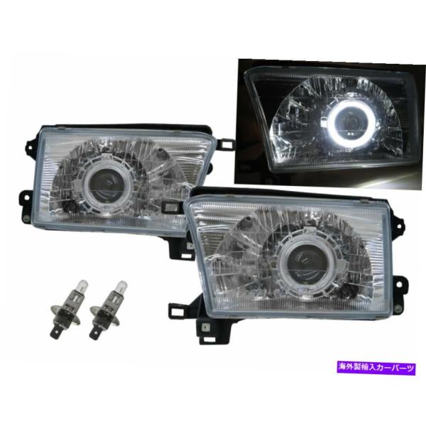 USヘッドライト 4RUNNER N180 MK3 95-02ガイドLED Halo Projector Headlight CH V2用TOYOTA LHD 4Runner N180 MK3 95-02 Guide LED Halo Pr...