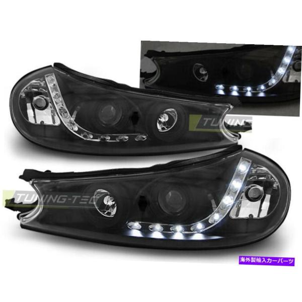 USヘッドライト Ajurot LED DRL ETSIフォードMondeo MK2 II 2 96-00日光ブラックJUN YAN LPFO17WL Ajovalot LED DRL Etsi Ford MONDEO MK2 II 2 9...