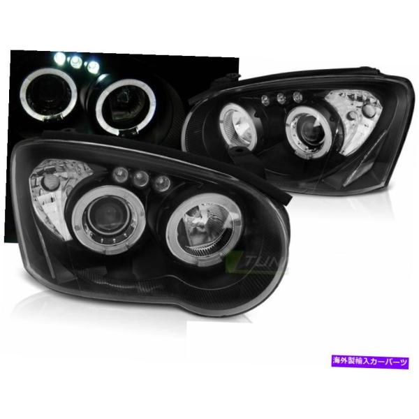 USヘッドライト Projecteurs Pour Subaru Imperza II GD 03-05 Angel Eyes Noir Ca LPSU04WP Xino CA Projecteurs pour Subaru Impreza...