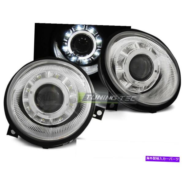 USヘッドライト Ajurot LED DRL ETSI VW LUPO 98-05日光Chrome LPVWK9WL XINO US Ajovalot LED DRL Etsi VW LUPO 98-05 Daylight Chrome ...