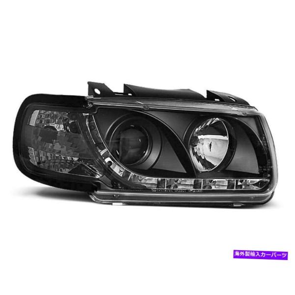 USヘッドライト Forlygter LED DRL Look VW Polo 6N 94-99ハッチバック夏時間並べ替えForsEndel Forlygter LED DRL Look VW POLO 6N 94-99 Hatchback...