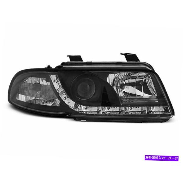 USヘッドライト Forlygter LED DRL SE EFTER AUDI A4 B5 94-98 Dagslys Sort Gratis Skib LPAU26WM XI Forlygter LED DRL Se efter AUD...