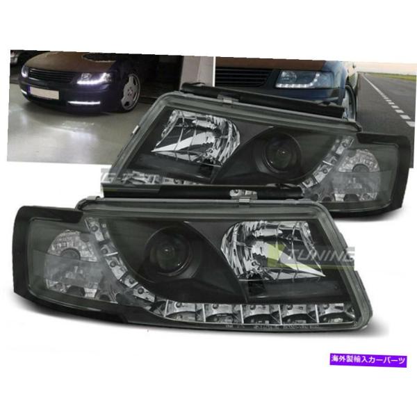 USヘッドライト Ajovalot LED DRL ETSI VW Passat 5B 3B 96-00日光BLACK LPVW74WL Xino US Ajovalot LED DRL Etsi VW PASSAT 5B 3B 96-00...