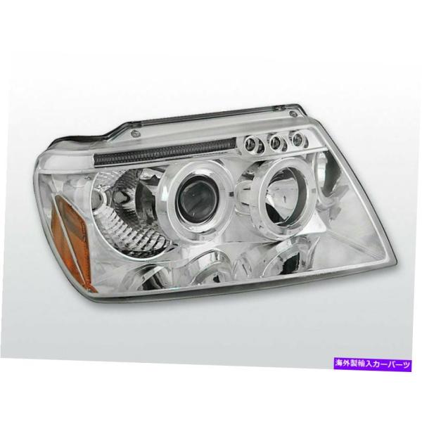 USヘッドライト Frontlykter Til Chrysler Jeep Grand Cherokee 1999-2005 Angel Eyes Chrome Freeshi Frontlykter til Chrysler Jeep ...