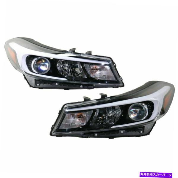 USヘッドライト FINTE 5 2016 2017 2017 2017 2017 2018 Headlight W /ハロゲン左右ペアセット FITS FOR FORTE 5 2016 2017 2018 HEADLIGHT W/HALO...