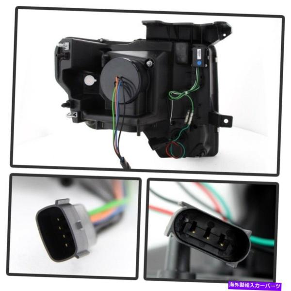 USヘッドライト F150用スパイダーF150 13-14プロジェクターFCTRYキセノンモデル - ライトバーDRL CHRM P Spyder for Ford for F150 13-14 Projector Fctry Xenon ...