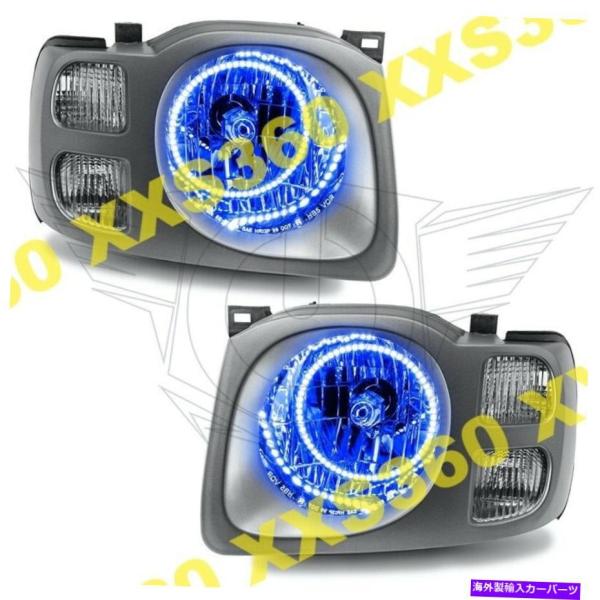 USヘッドライト Nissan Xterra 02-04ブルーLED天使悪魔の目のためのOracle Haloヘッドライト ORACLE Halo HEADLIGHTS For Nissan Xterra 02-04 BLUE LED An...