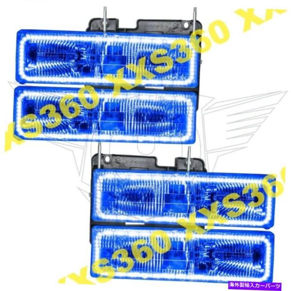 USヘッドライト シボレーブレザー92-94ブルーLED天使の目のためのOracle Haloヘッドライト ORACLE Halo HEADLIGHTS for Chevrolet Blazer 92-94 BLUE LED Angel Eyes