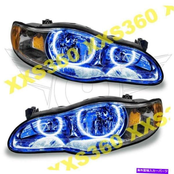 USヘッドライト Chevrolet Monte Carlo 00-05 Blue Led Angelの目のためのOracle Halo 2xヘッドライト ORACLE Halo 2x HEADLIGHTS for Chevrolet Mo...