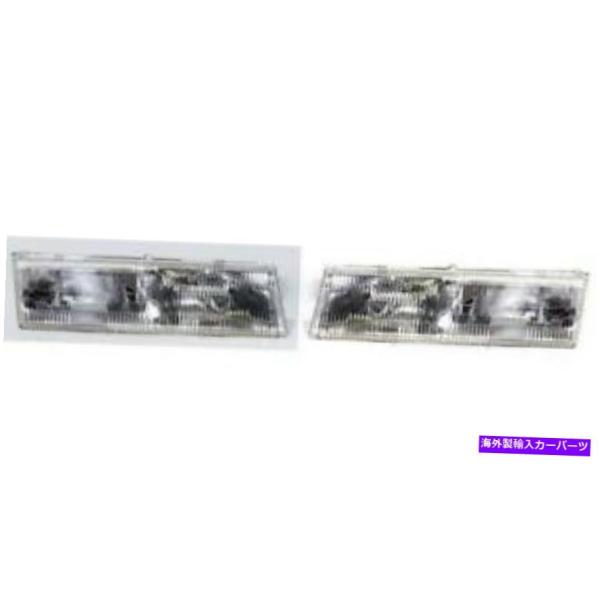 USヘッドライト サイド/ペアフィッツ1989 - 1994 Mercury Cougarフロントヘッドライトアセンブリの取り替え SIDE/PAIR fits 1989 - 1994 Mercury Cougar Front Headli...