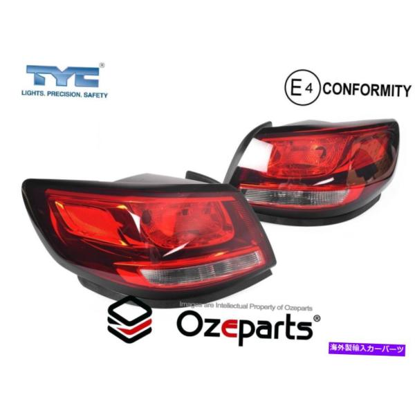USテールライト Pair LH + RHテールライトライトランプブラック用ホルデンコモドレVF S1 Calais SSV 2013~2015 Pair LH+RH Tail Light Lamp Black For Holden Com...
