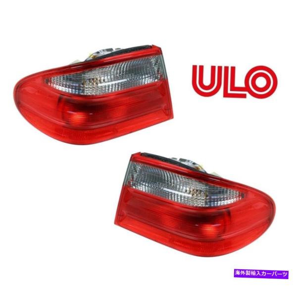 USテールライト メルセデスW210 E430 E55ペアセットの左右のテールライトアスティウロ For Mercedes W210 E430 E55 Pair Set of Left &amp; Right Outer Taillight...