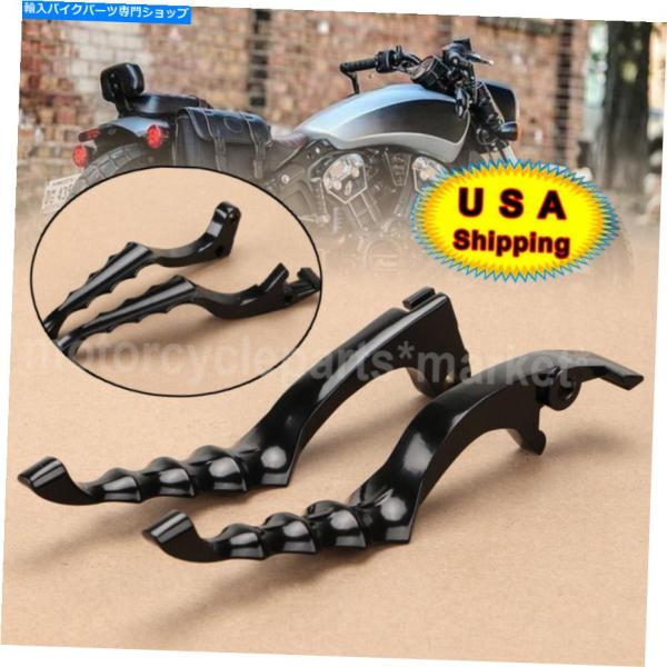 handle clutch ホンダシャドウスピリット750 1100のための黒いフロントブレーキクラッチハンドルバーレバー Black Front Brake Clutch Handle Bar Levers Set For Honda S...