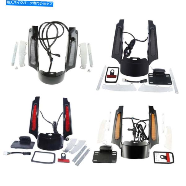 リアフェンダー 4スタイルのリアフェンダーの黄色いハーリーのためのライトを訪れたlecter glide 2009-2013 4 Styles Rear Fender Fascia LED Light For Harley Touring ...