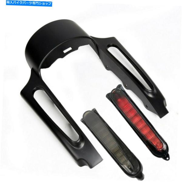リアフェンダー 後部フェンダーの伸縮筋膜w / LEDライト09-13ハーレーダビッドソンツーリングCVO Rear Fender Extention Fascia w/ LED Lights For 09-13 Harley Davids...