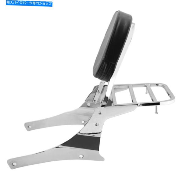バックレスト Ridgeyard Backrest Sissy Bar荷物ラックフィット2005-2011 Suzuki Boulevard C50 Ridgeyard Backrest Sissy Bar Luggage Rack Fit...