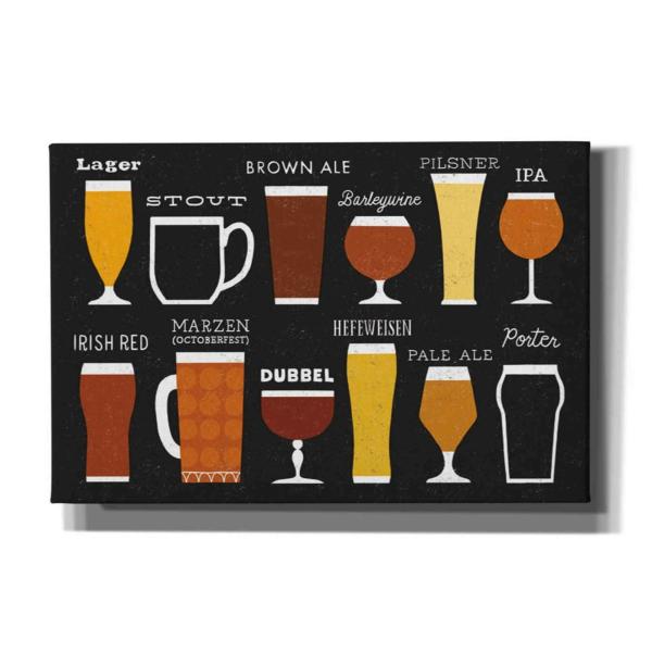 パネルアート Epic Graffiti 'Craft Beer List' by Michael Mullan, Giclee キャンバス ウォールアート- show original title