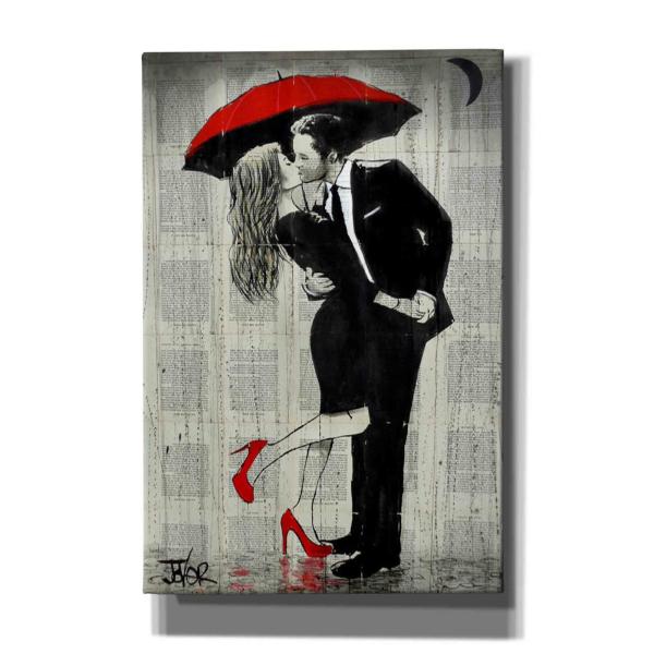 パネルアート Epic Graffiti "The Kissing Rain" by Loui Jover, Giclee キャンバス ウォールアート- show original title
