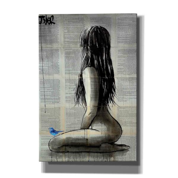 パネルアート Epic Graffiti "Bluebird Whisper" by Loui Jover, Giclee キャンバス ウォールアート- show original title