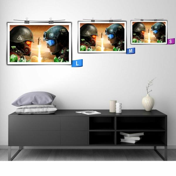 パネルアート Wall Art Home Decor Print Canvas Modern Oil Painting Command To Conquer Poster- show original title