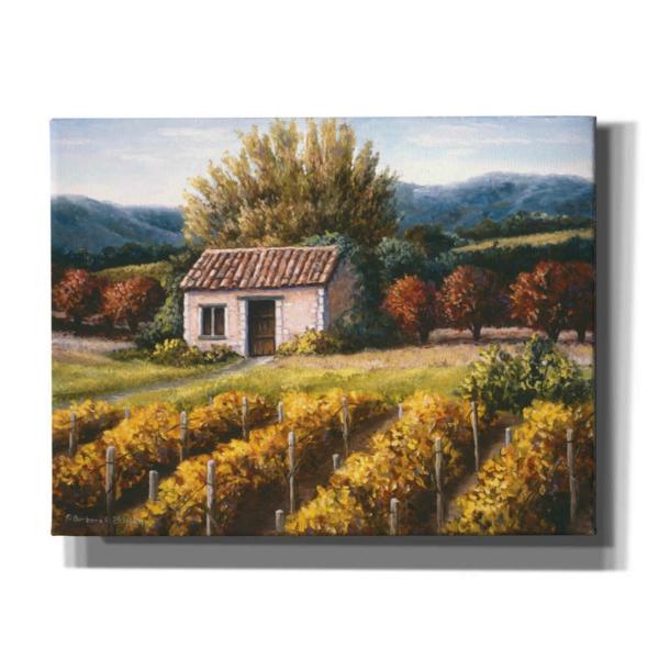 パネルアート Epic Graffiti 'Autumn Vineyard' by Barbara Felisky, Giclee Canvas Wall Art
