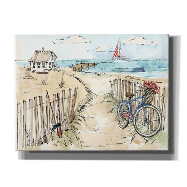 パネルアート Epic Graffiti 'Coastal Catch V' by Anne Tavoletti, Giclee Canvas Wall Art