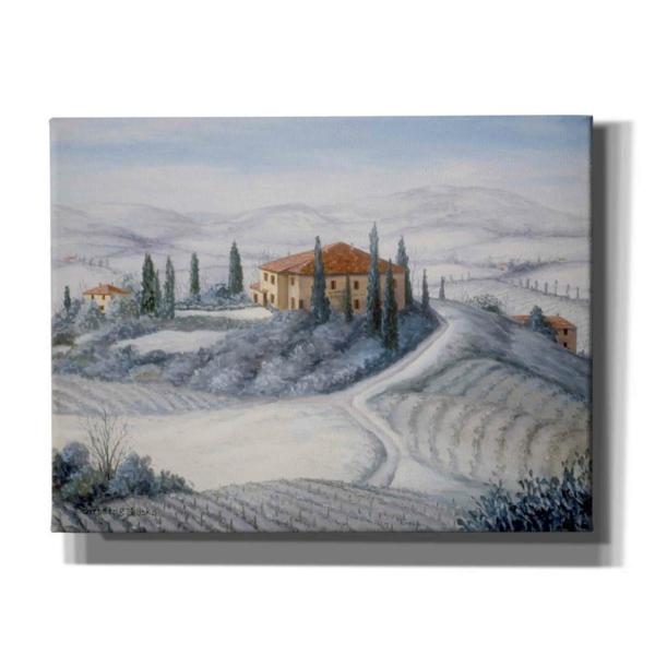 パネルアート Epic Graffiti 'A Wintery Vineyard' Barbara Felisky, Giclee キャンバス ウォールアート- show original title