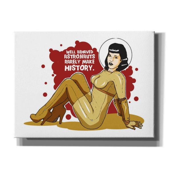 パネルアート Epic Graffiti 'Bettie Astronaut' Craig Snodgrass, キャンバス ウォールアート- show original title