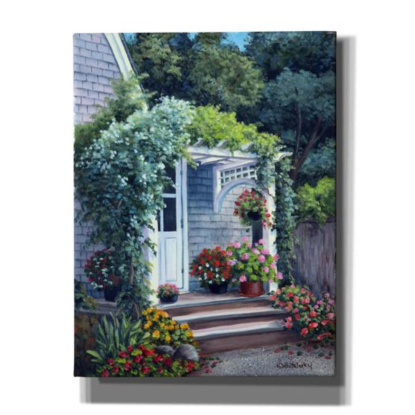 パネルアート Epic Graffiti 'Gray House Arbor' by Barbara Felisky, Giclee キャンバス ウォールアート- show original title