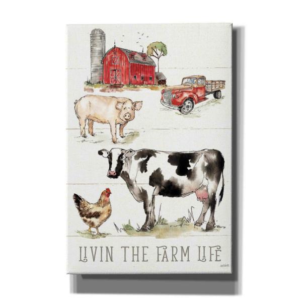 パネルアート Epic Graffiti 'Country Life III FLAG' by Anne Tavoletti, Giclee キャンバス ウォールアート- show original title