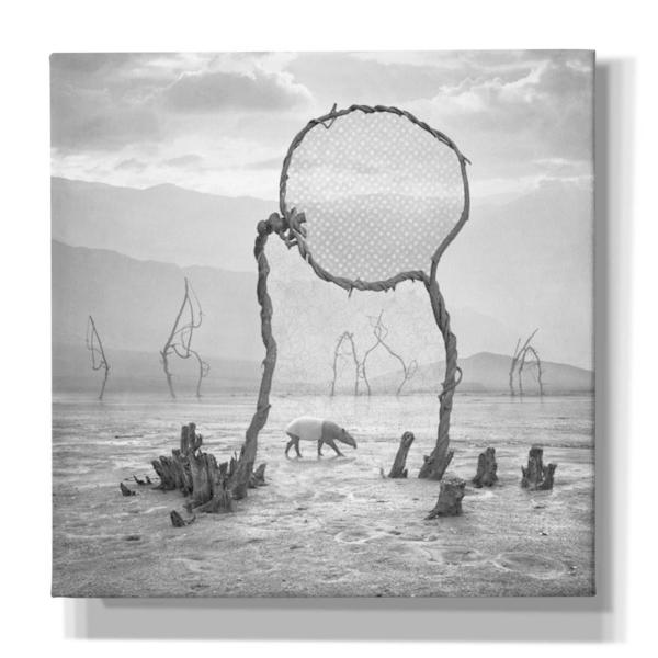 パネルアート Epic Graffiti 'Tapir' by Dariusz Klimczak, Giclee キャンバス ウォールアート- show original title