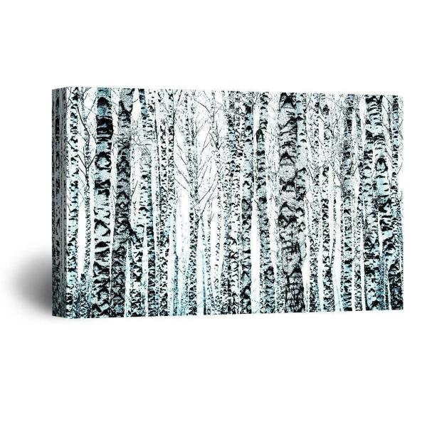 パネルアート Wall 26-Abstract Black and White forest Gallery-CVS - 32x48 インチ- show original title