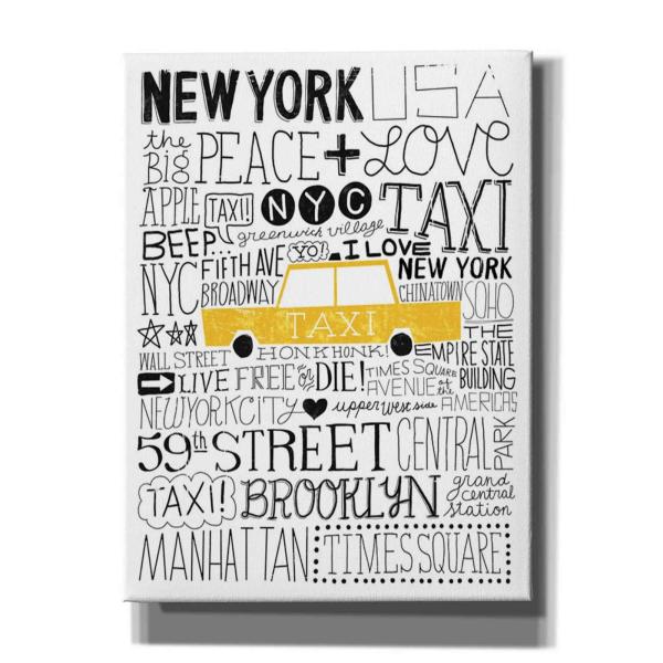 パネルアート Epic Graffiti 'Iconic NYC III' Michael Mullan 、 Giclee キャンバス ウォールアート- show original title
