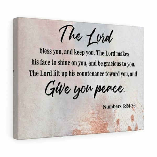 パネルアート Scripture Canvas Give Your Peace Numbers 6:24-26 Scripture Christian Wall Art Bi- show original title