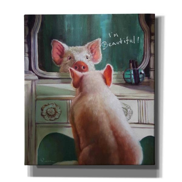 パネルアート Lucia Heffernan 、 Gicleeキャンバスウォールアートによるエピックグラフィティ 'Affirmation '- show original title