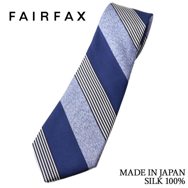 [ ブランド ] フェアファクス FAIRFAX[ 商品番号 ] st27807[ ベースカラー ] ネイビー×スカイブルー[ 素材 ] シルク100%[ 当店通常価格 ] 14,300（税込）[ 生産国 ] 日本 MADE IN JAPA...