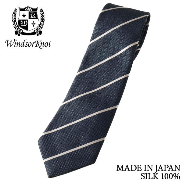 [ ブランド ] ウィンザーノット WindsorKnot[ 商品番号 ] st27892[ ベースカラー ] スレートグレー[ 素材 ] シルク100%[ 当店通常価格 ] 8,800（税込）[ 生産国 ] 日本 MADE IN JAPA...