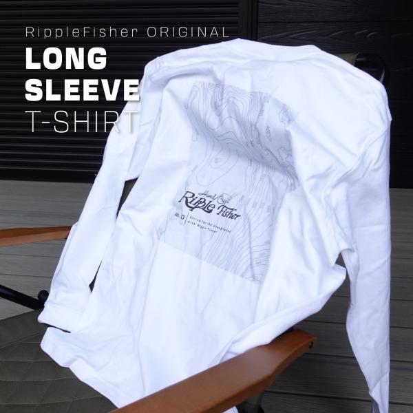 RFロングスリーブTシャツ着心地のよいコットン100％、7.4オンスのヘヴィーウェイト ロングスリーブTシャツです。海図をモチーフにしたバックプリントと、胸にはリップルフィッシャーロゴをプリントしました。◆モデル：身長178cm / 体重7...