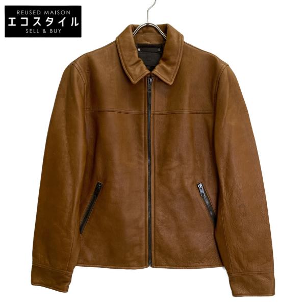 COACH コーチ F85841 カーフレザー ジップアップ ジャケット COACH コーチ F85841 カーフレザー ジップアップ ジャケット