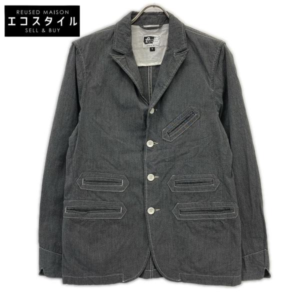 ■商品番号：2777100000157336■商品情報ブランド）エンジニアードガーメンツタイプ）グレー×ホワイト ステッチ レイルローダージャケットカラー）グレー×ホワイトサイズ）表記サイズ：S肩幅：42cm着丈：72cm身幅：49.5cm...