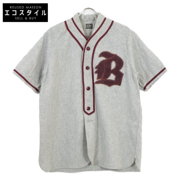 ■商品番号：2777100000171177■商品情報ブランド）ベラフォンテタイプ）MY RAGTIME TEAM UNIFORM SHRTS ユニフォームシャツ/カラー）グレー/ボルドー素材）ウールサイズ）表記サイズ：L着丈：73cm身幅...